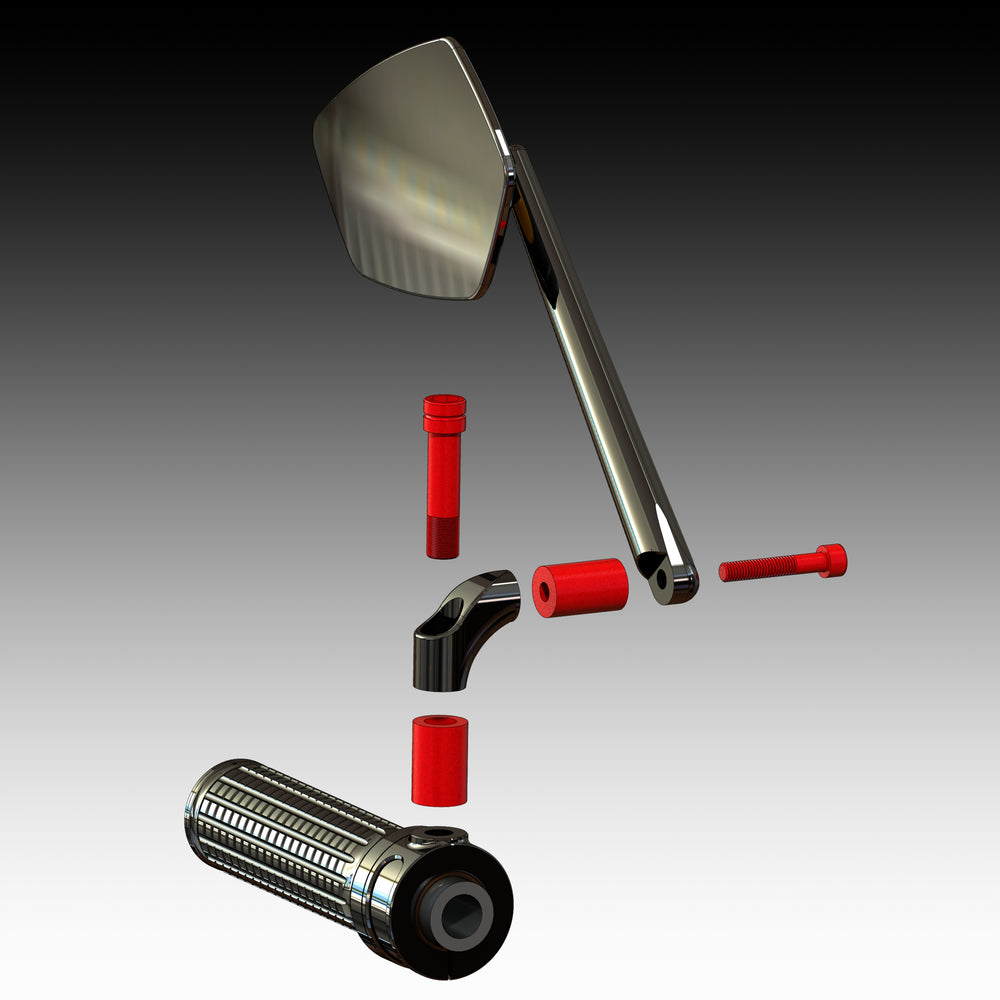 mo.view stem Mirror Relocation Kit | motogadget