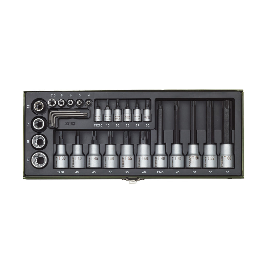 Proxxon socket set ratchet 1/2" 29-piece | motogadget